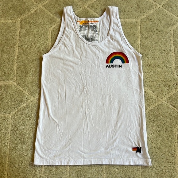 Aviator Nation | Tops | Aviator Nation Austin Rainbow Tank | Poshmark